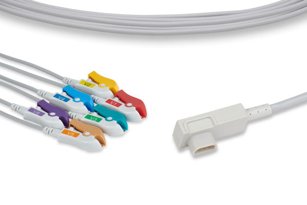 6 Leads - Physio Control Compatible ECG Leadwire | Heart Medical