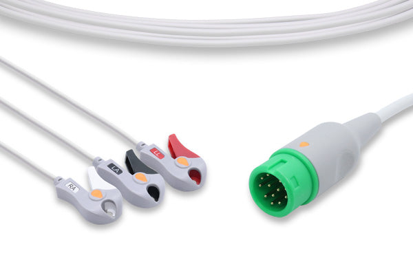 3 Leads Pinch/Grabber - Comen Compatible Direct-Connect ECG Cable