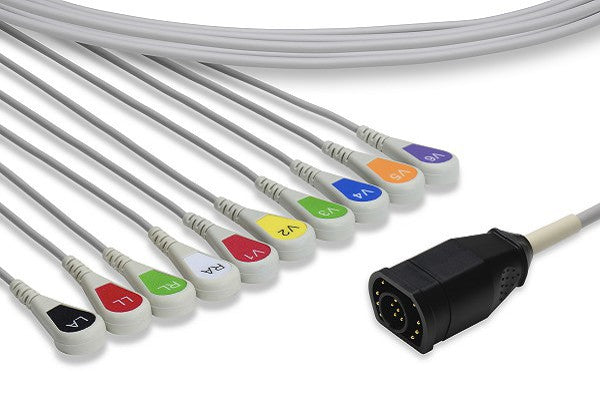 10 Leads Snap 330 cm - Zoll Compatible | Heart Medical